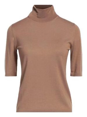 Max Mara Solidcolor Shortsleeve Knit Top - Brown