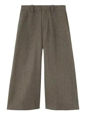 Loro Piana Drake Tweed Tailored Trousers - Green
