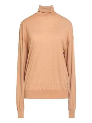 Saint Laurent Solid Color Wool Knit Sweater - Nude