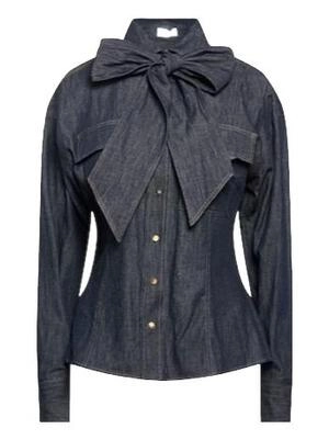 BRUNELLO CUCINELLI Brunello Cucinelli Denim Shirt With Bow Detail