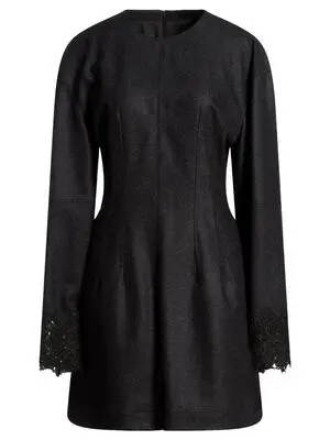 Brunello Cucinelli Long-sleeve Crewneck Dress - Black