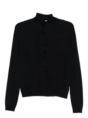 KHAITE High-neck Buttoned Cardigan