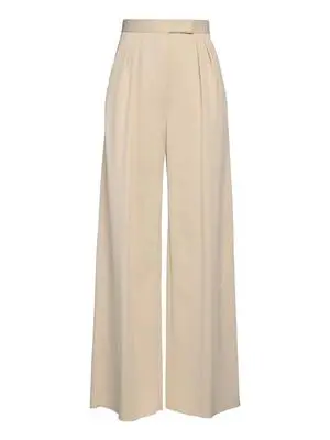 Max Mara Wide-leg Jersey Trousers - Beige