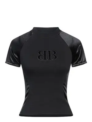 Balenciaga Appliqué Satin Jersey Top - No