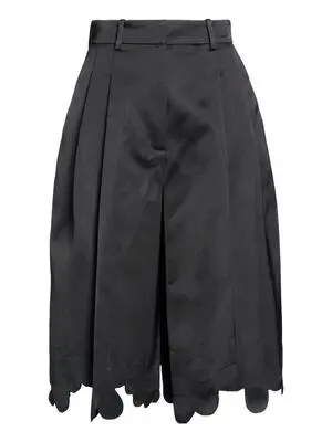 MARNI Marni Satin Bermuda Shorts With Scalloped Hem