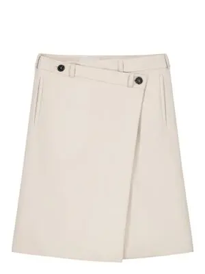 Coperni Button-detail Circular Midi Skirt - White