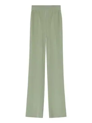 LORO PIANA Loro Piana Royal Lightness Pants - High-Rise, Ribbed Waistband