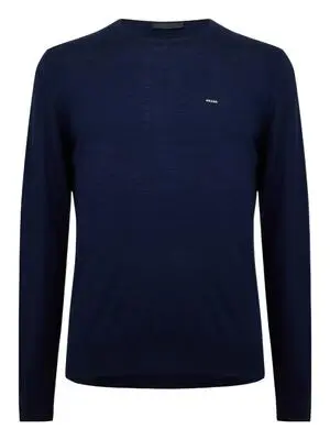 Prada Prada Knitted Crew Neck Jumper Black