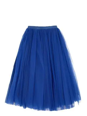 Dolce & Gabbana Midi Tulle Circle Skirt - Blue