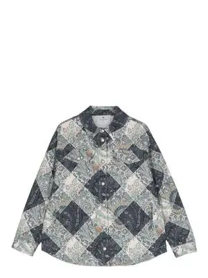 Etro Paisley & Diamond Print Jacket - Gray