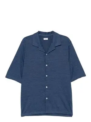 Brunello Cucinelli Camp-collar Buttoned Shirt - Blue