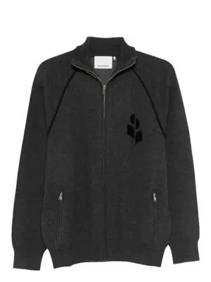 Isabel Marant Étoile Logo Zip-up Sweater - Black