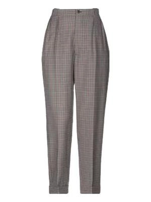 MAISON MARGIELA Plaid Flannel Trousers - Gray