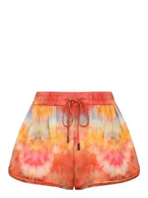 Zimmermann Alchemy Tie-dye Shorts - Multicolor