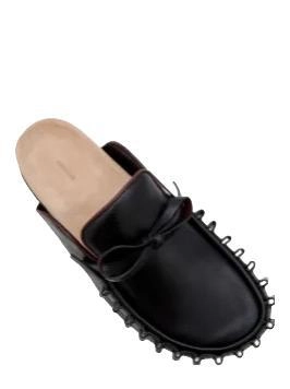 J.W.ANDERSON Bow Detail Leather Mules - Black