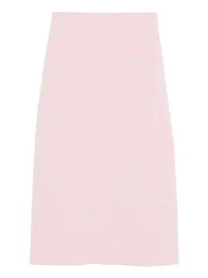 Khaite Patri Midi Skirt In Rose Water - Pink