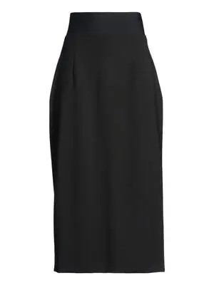 Sportmax Wool Pencil Skirt With Elasticated Waist - Black