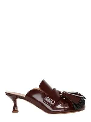 J.W.ANDERSON J.W.Anderson Tassel-Detail Leather Mules Brown