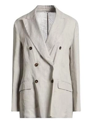 Brunello Cucinelli Double-breasted Blazer - Grey