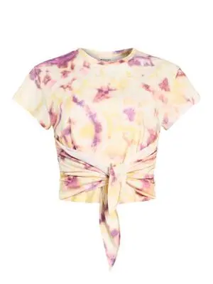 Isabel Marant Étoile Tie-dye Jersey T-shirt - Yellow