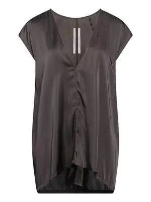 Rick Owens Solid Color Tops - Black