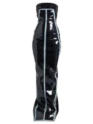 Rick Owens Sequined Strapless Maxi Dress - Blue