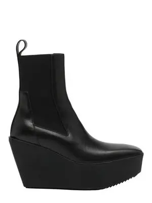 Rick Owens Square-toe Ankle Boots - Black