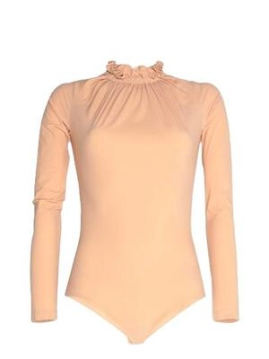 MAISON MARGIELA Long Sleeve Stretch Top - Nude