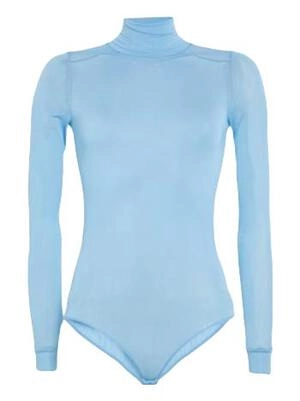 MAISON MARGIELA Maison Margiela Turtleneck Stretch Long Sleeve Top Blue
