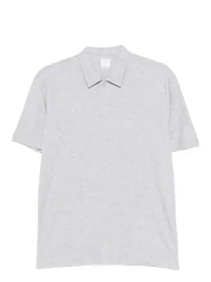 Eleventy Buttoned Short-sleeve Polo Shirt - Grey