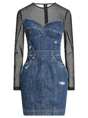 Dolce & Gabbana Fitted Denim Dress - Blue