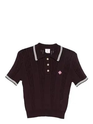 CASABLANCA Casablanca Short-Sleeved Cotton Polo Shirt