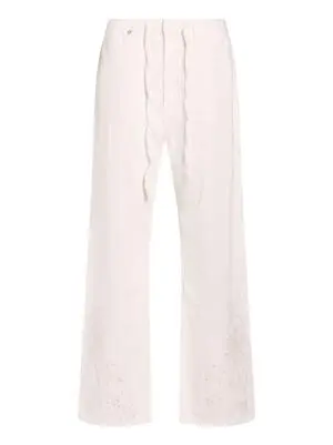 RAG & BONE Rag & Bone Straight-Leg Embroidered Trousers