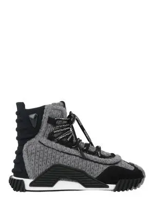 DOLCE & GABBANA Dolce & Gabbana Two-Tone High-Top Sneakers