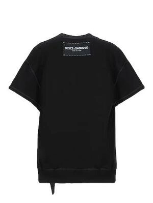 Dolce & Gabbana French Terry Casual Top - Black