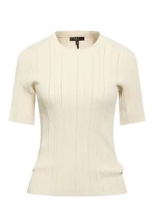 Rag & Bone Simple Yarn-dyed Knit Sweater - White