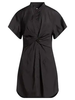 Rag & Bone Draped Twist Shirt Dress - Black