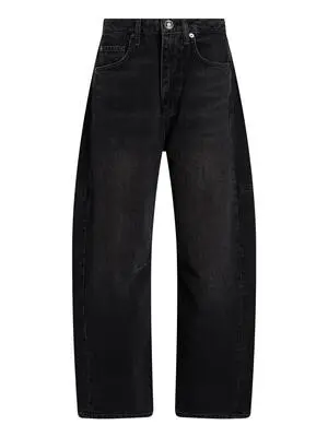 Rag & Bone Solid Color Denim Trousers - Black