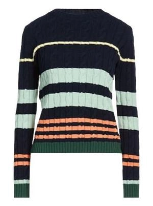 Max Mara Striped Knit Sweater - Blue