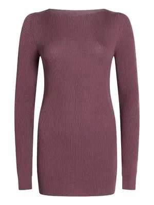 Rick Owens Ribbed Knit Top - Lavender