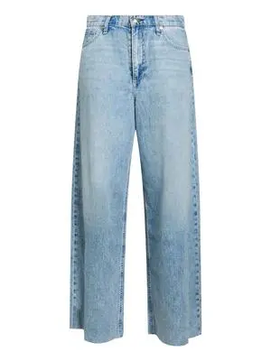 Rag & Bone Rag & Bone Wide-Leg Denim Trousers Blue
