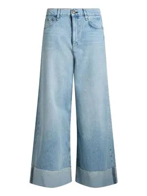 RAG & BONE Rag & Bone Wide-Leg Denim Trousers