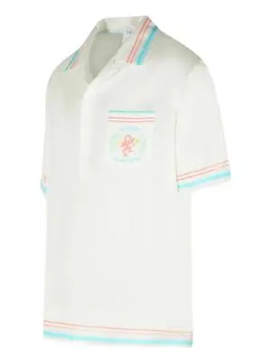 Casablanca Printed Silk Shirt - White