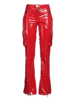 DOLCE & GABBANA Dolce & Gabbana High-Rise Patent Cargo Trousers