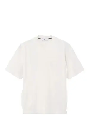 Stone Island Logo-print T-shirt - Ivory