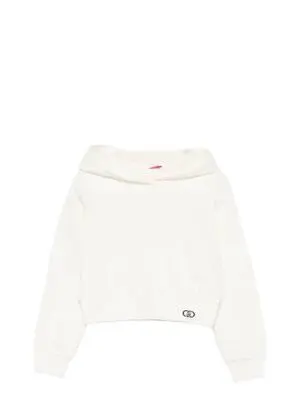 Liu Jo Logo Detail Hoodie - White