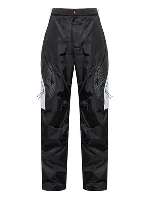 Casablanca Monogram Paneled Trousers - Black