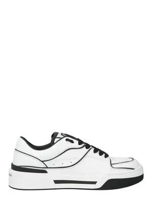 Dolce & Gabbana Two-tone Leather Low-top Sneakers - No
