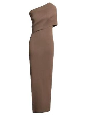 RICK OWENS Rick Owens One-Shoulder Ribbed Knit Dress