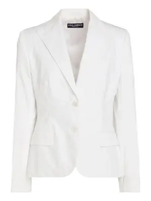 Dolce & Gabbana Long Sleeve Blazer - White